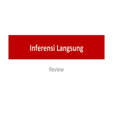 Inferensi langsung | PPT