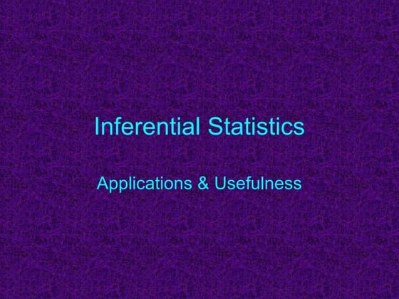 Introduction to statistics | PPTX