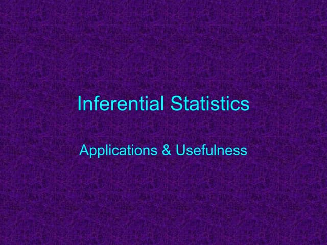 Introduction to statistics | PPTX