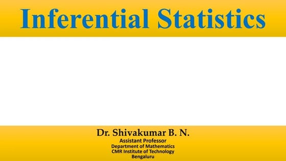 Statistical inference | PPT