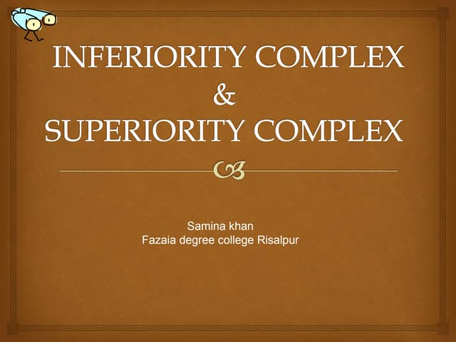 How to get over inferiority complex? | PPTX