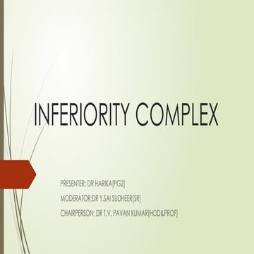 inferiority complex [Autosaved]. Harika pptx | PPT