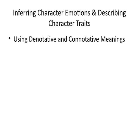 Inferring_Emotions_and_Traits for Intermediate Learners | PPTX