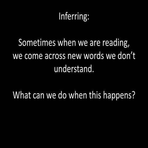 Inferring unknown words | PPTX