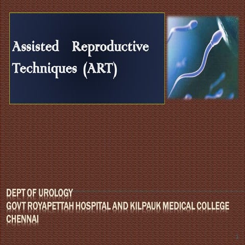 Infertility management- Assisted Reproductive Techniques (ART) | PDF