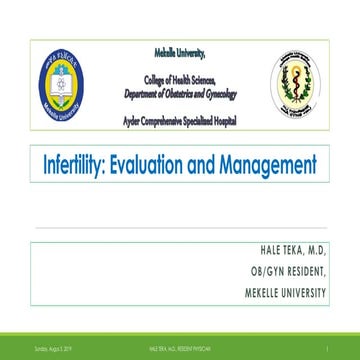 Infertility (evaluation and management) | PDF