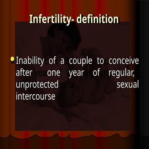 infertility causes and management in female | PPTX | Pregnancy ...