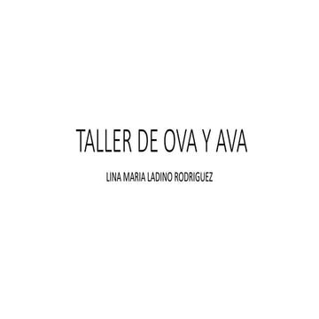 Cuestionario AVA Y OVA | PDF