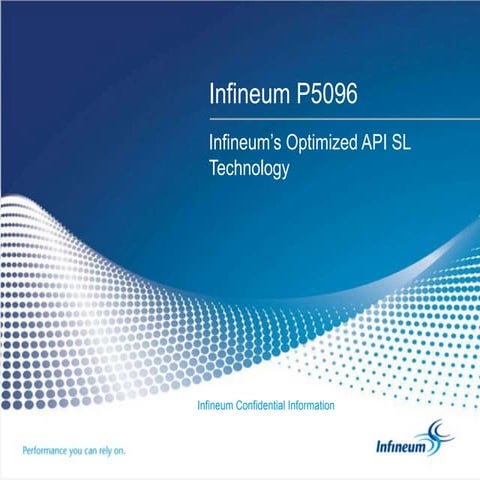 Infineum P5096: Optimized API SL Lubricant Additive Technology for ...