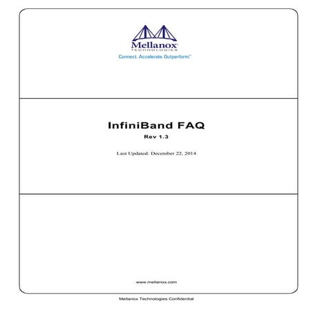 InfiniBand FAQ | PDF