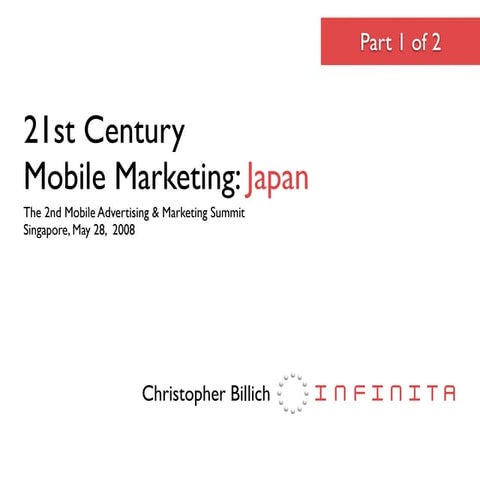 21st Century Mobile Marketing: Japan - Part 1 | PDF