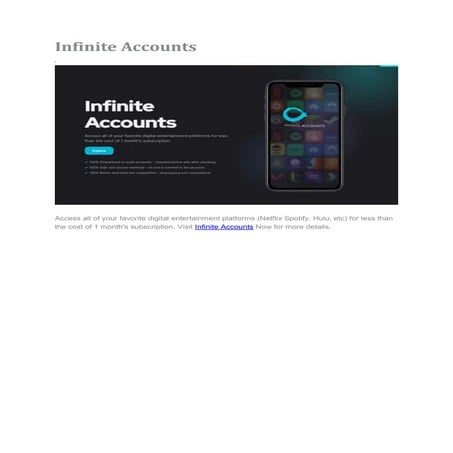 Infinite Accounts.docx | Home Entertainment Systems | Consumer Electronics