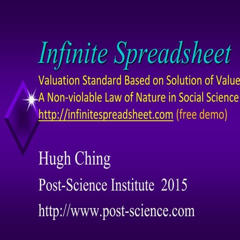 Infinite Spreadsheet | PPTX | Business Accounting & Finance | Business