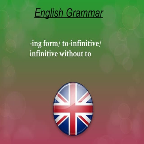 Infinitive | PPT