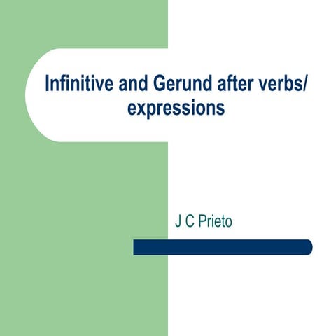 Infinitive and gerund | PPT