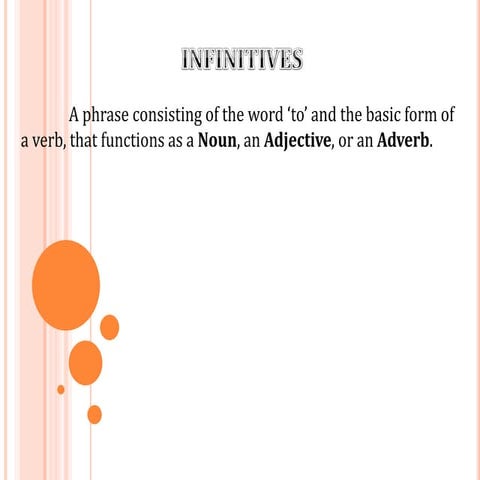 Infinitives | PPT