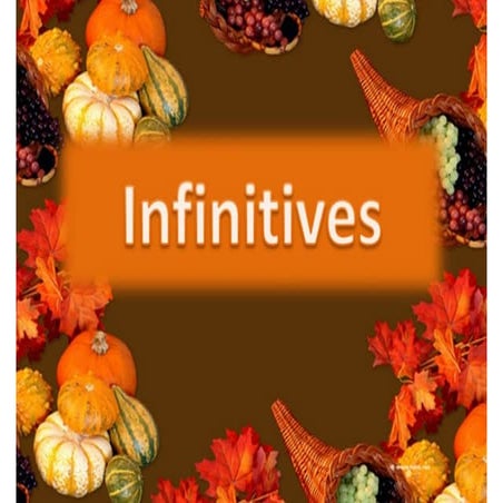 Infinitives. ppt | PPT