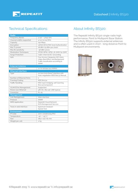 Infinity SU116 Datasheet | PDF