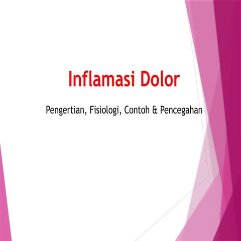 materi keprawatan anesthesia (inflamasi dolor) | PPTX