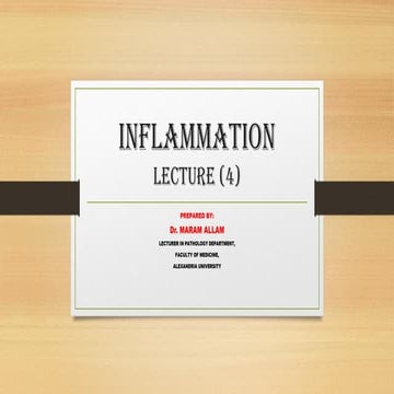 Inflammation 4 - inflammation pathology lecture series | PDF
