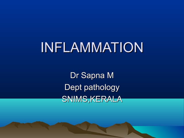 11 cellular & vascular events in acute inflammation | DOC