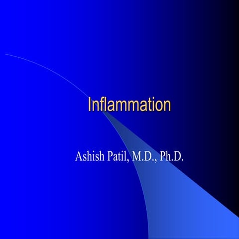 Inflammation lecture | PPT