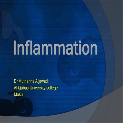 Inflammation.PPt. A lecture to the students of the department of ...
