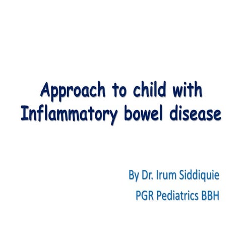 Inflammatory bowel disease | PPT