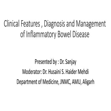 Inflammatory bowel disease | PPT