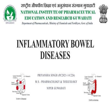 INFLAMMATORY BOWEL DISEASES | PPTX