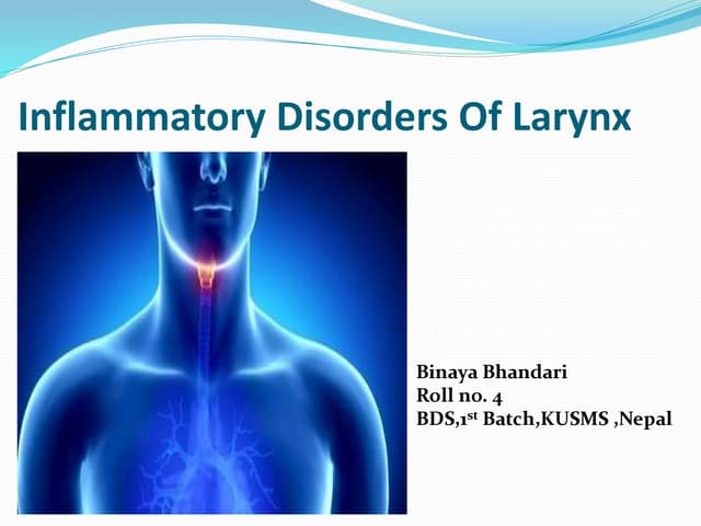 Laryngeal tuberculosis | PPTX