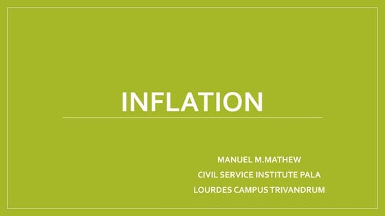 Inflation | PPT