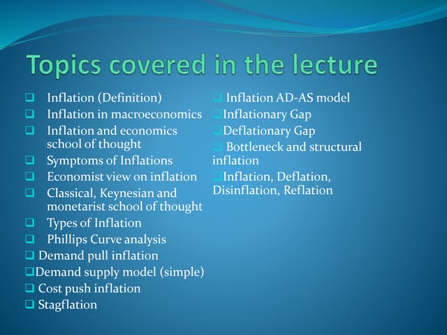 INFLATION ITS TYPES, CAUSES, CONSEQUENCES AND MEASURES. | PPTX