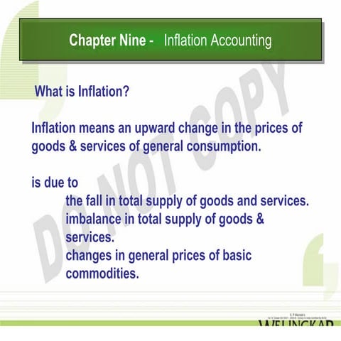 Inflation Accounting | PDF