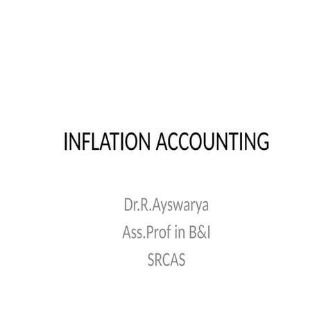 Unit - V Inflation accounting.pptx - basics, methods | PPTX