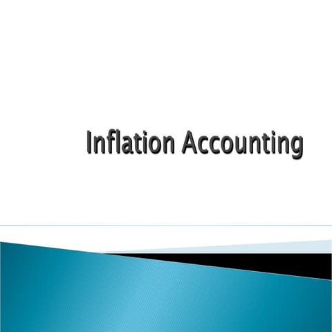 Inflation accounting - Unitedworld School of Business | PPT | Stocks ...