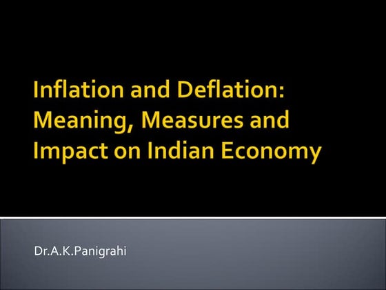 Presentation on Inflation | PPT