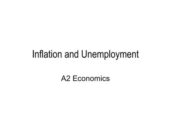 Inflation (Economics presentation) | PPT