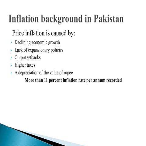 Inflation in pakistan | PPTX