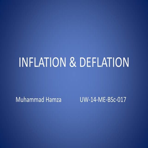Inflation _deflation | PPTX