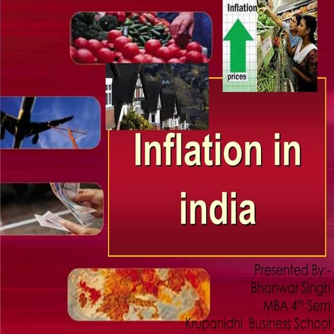 Inflation In India | PPTX