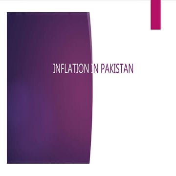 Inflation in Pakistan | PPTX
