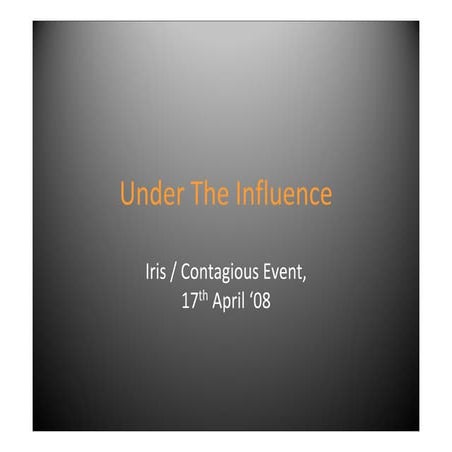 Under the Influence | PDF