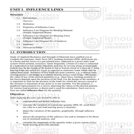 6-Influence lines for statically Determinate structures.pdf