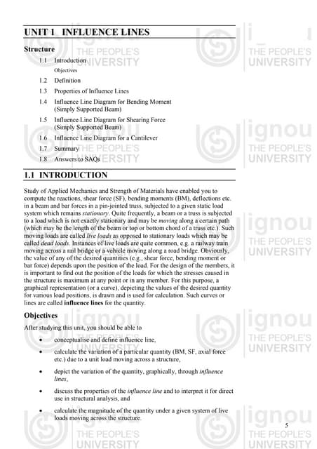 6-Influence lines for statically Determinate structures.pdf