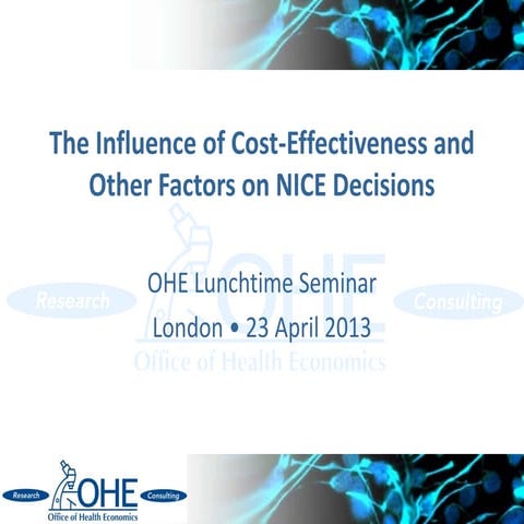 Factors Influencing Decisions by NICE | PDF