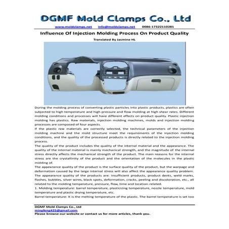 How to design injection mold air vent? | PDF