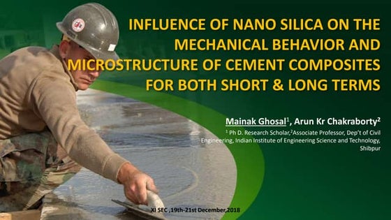 MECHANICAL & MICROSTRUCTURAL CHARACTERIZATION ON CEMENT MORTAR WITH ...