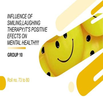 Influence of smiling laughing | PPTX