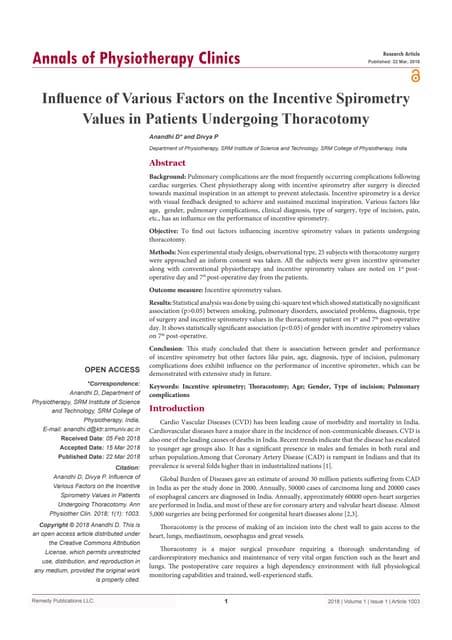 INCENTIVE SPIROMETER (1).pptx | Lung and Respiratory Health | Diseases ...
